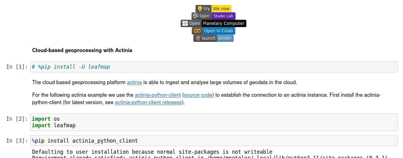 Using Leafmap With Actinia In A Jupyter Notebook Markus Neteler Consulting